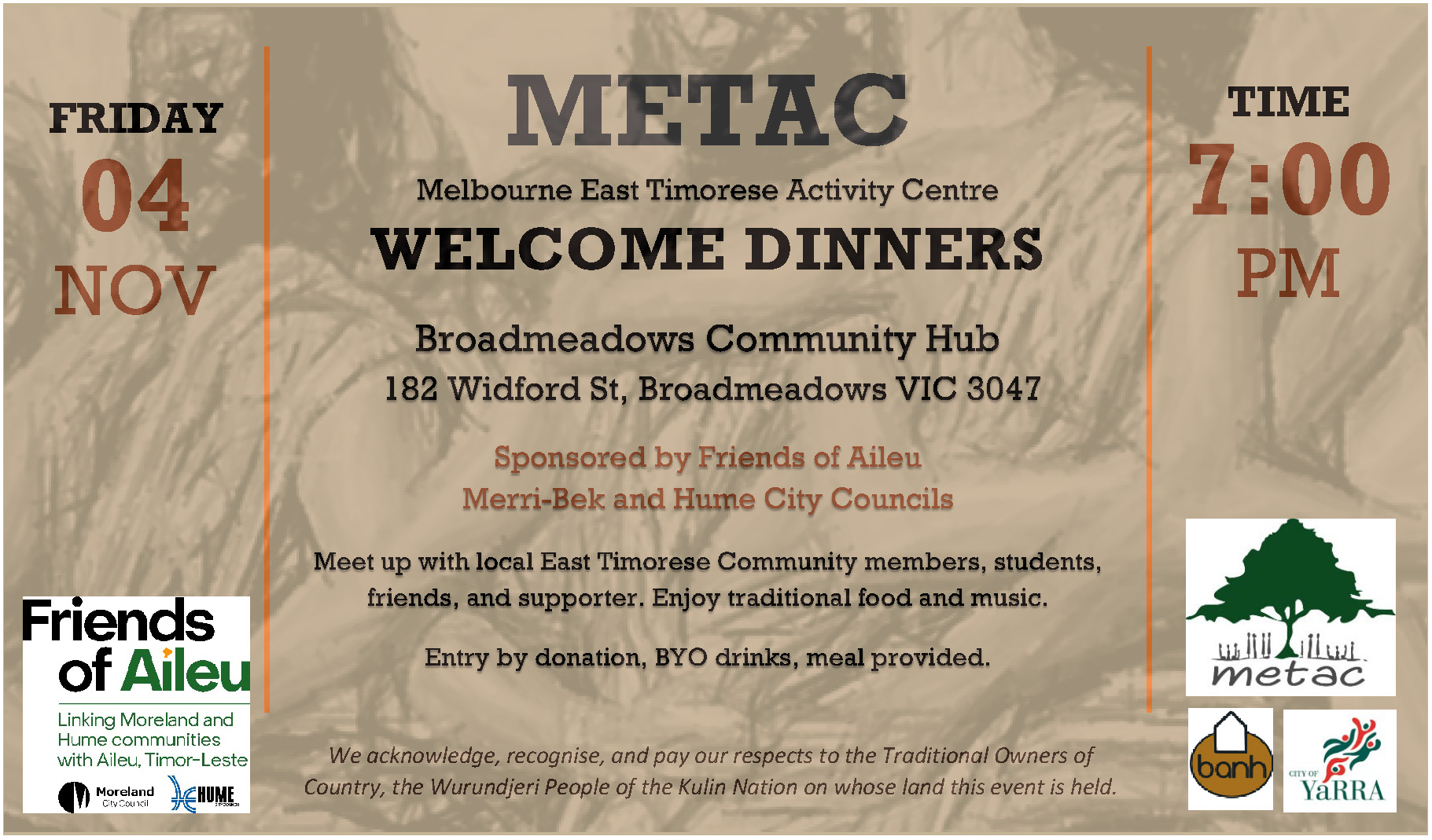 METAC Welcome Dinner at Broadmeadows Community Hub - AETA - Australian ...