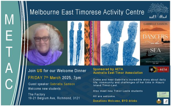 METAC Welcome Dinner, Friday 7th March 2025 at the Factory - AETA ...